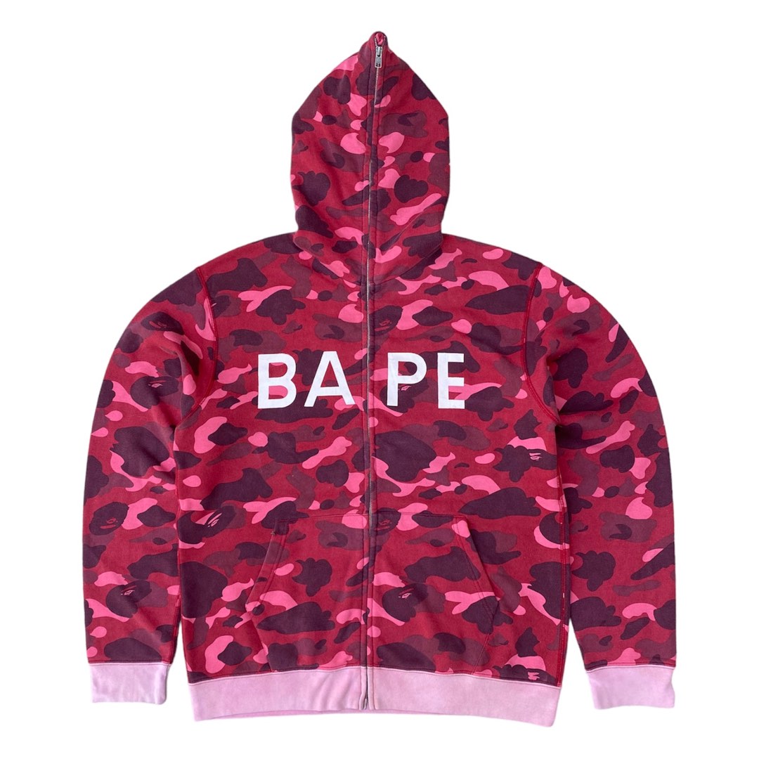Y2K Bape ABC Camo Full Zip Hoodie on Carousell