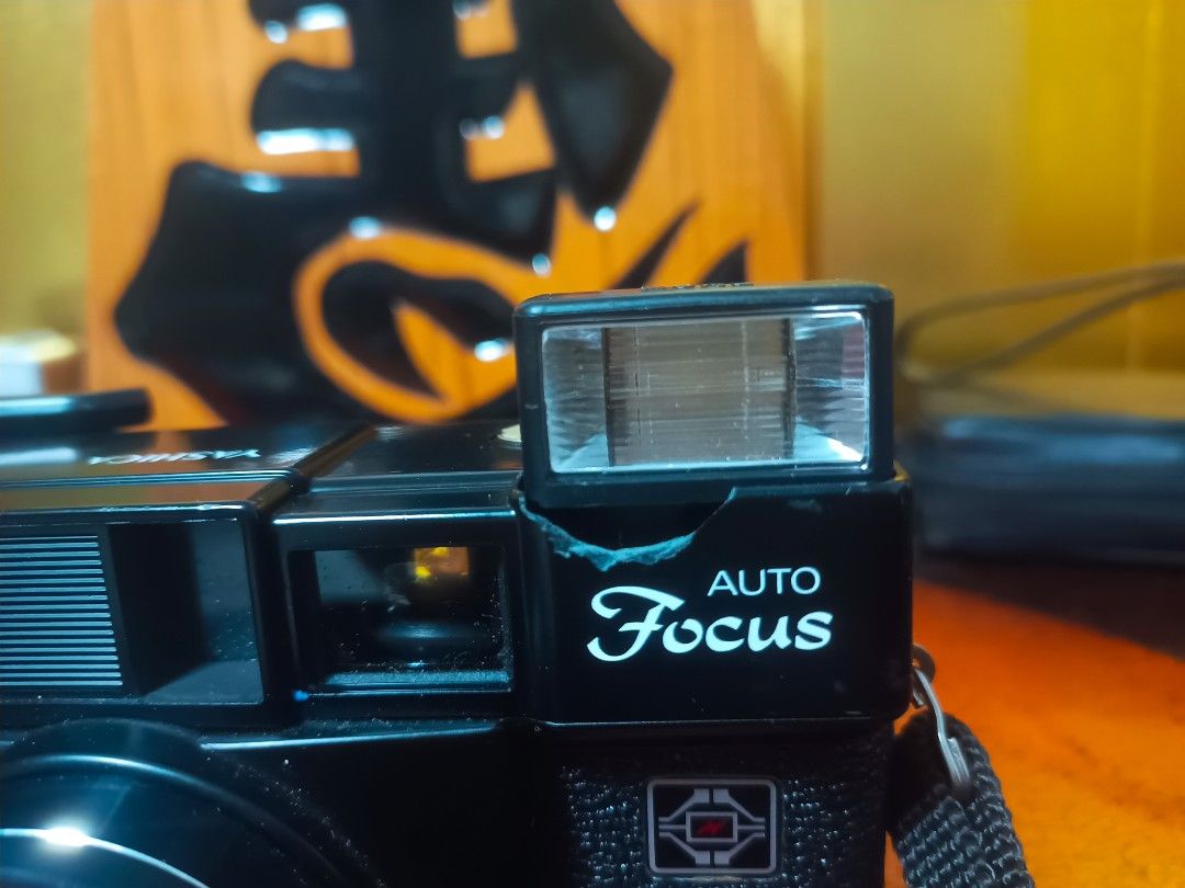 Yashica auto focus flash film camera, Photography, Cameras on Carousell