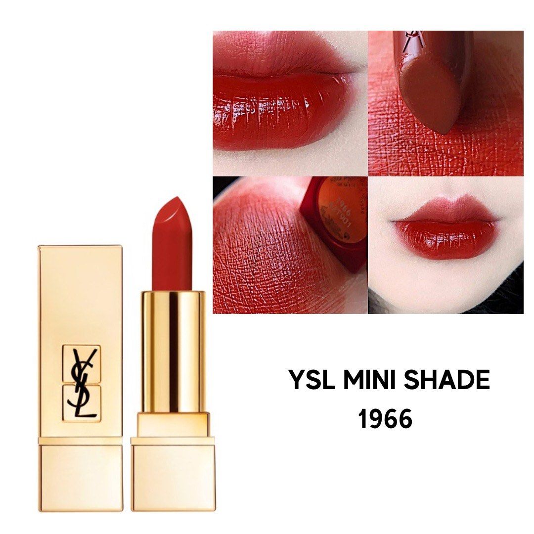 YSL Lip Mini Shade 1966, Kesehatan & Kecantikan, Rias Wajah di Carousell