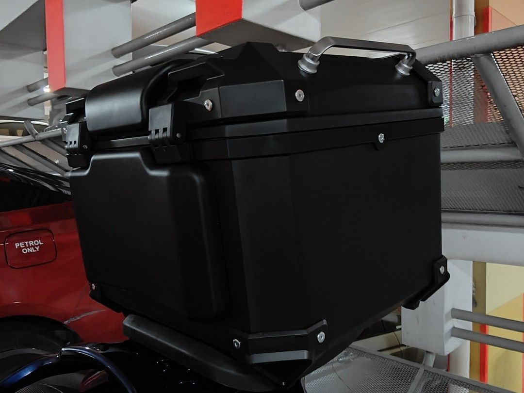 ZEDGE 45L X-Gravity Plastic Top Case + Back Rest, Motorcycles ...