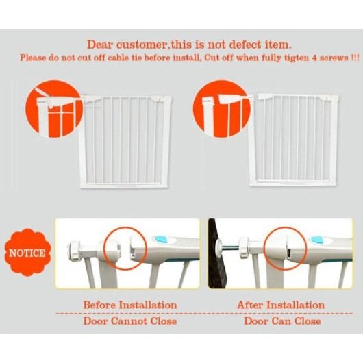 100CM Baby Toddler Safety Gate Auto Lock Safety Pressure Mount Baby ...