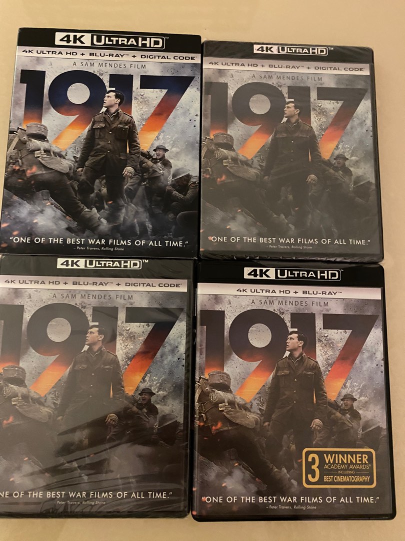 1917 (4K Ultra HD Blu Ray), Hobbies & Toys, Music & Media, CDs & DVDs on Carousell