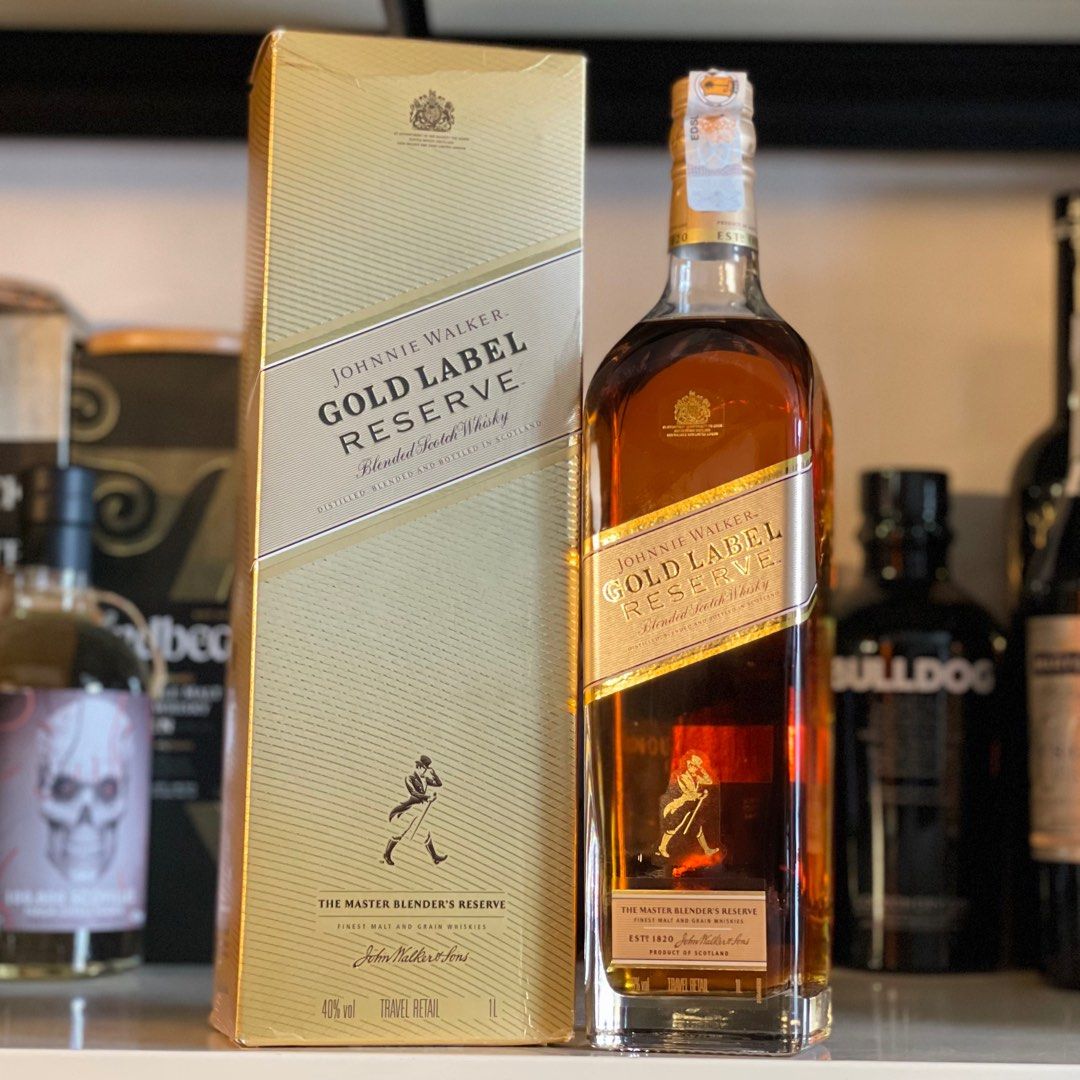 1L Johnnie Gold Label Walker Reserve Whisky w box 1000ml, Food & Drinks ...
