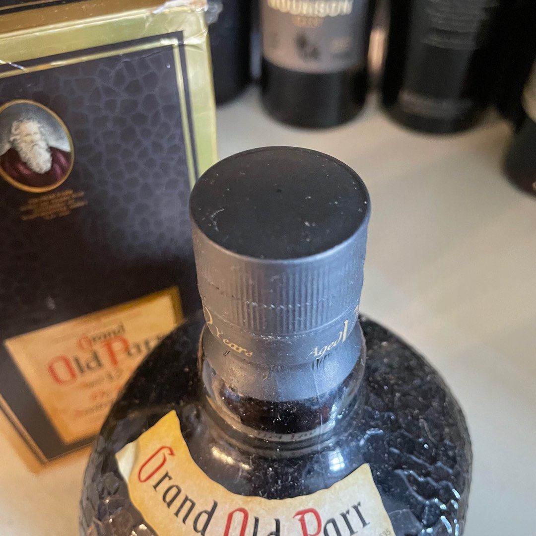 1L Old Parr 12 whisky vintage w box whiskey 1000ml, Food & Drinks, Beverages on Carousell