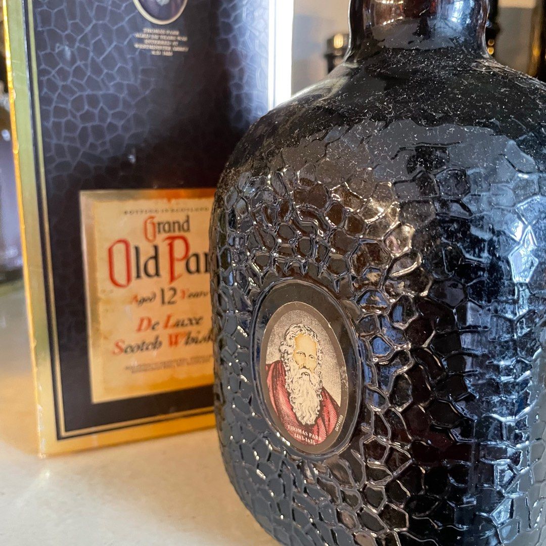 1L Old Parr 12 whisky vintage w box whiskey 1000ml, Food & Drinks, Beverages on Carousell