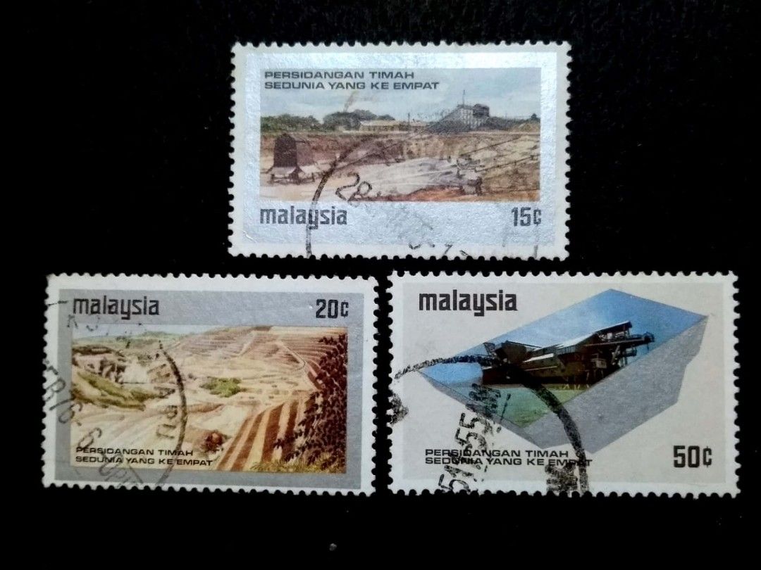 [2203] Malaysia 1974 4th World Tin Conference Complete Set - 3v Used Stamps #1, Hobbies & Toys ...