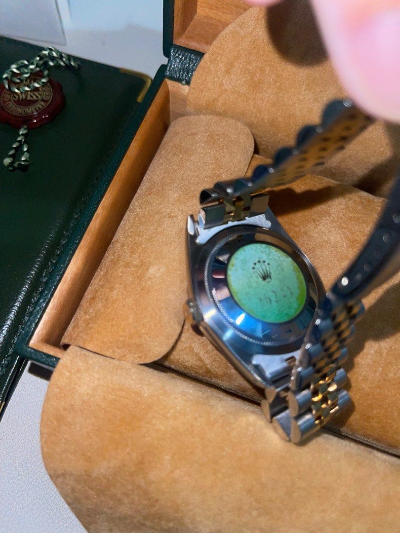 REPRICED! 34 mm Rolex Two Tone DateJust Champagne Dial, Luxury, Watches ...