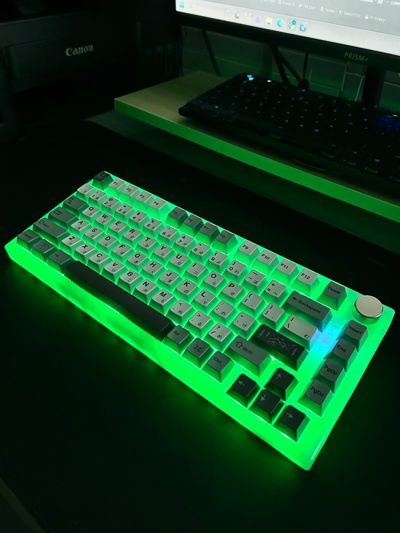 75% custom mechanical keyboard (Fog keycaps), Computers & Tech, Parts & Accessories, Computer ...