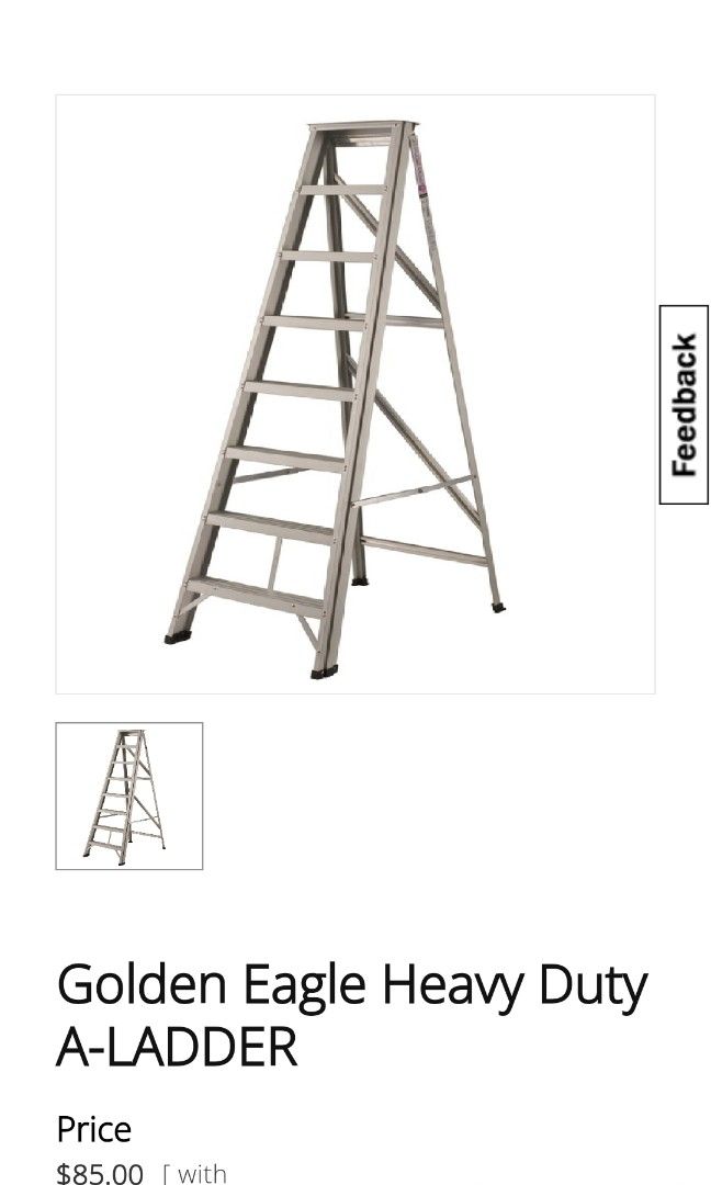 8 steps Golden Eagle Heavy Duty Home A-LADDER, Furniture & Home Living ...
