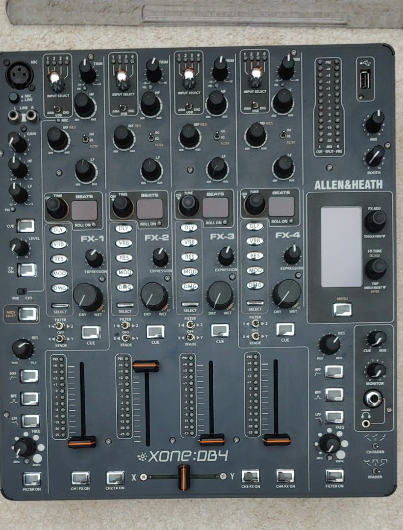 Allen & Heath Xone DB4 DJ mixer, Audio, Other Audio Equipment on Carousell