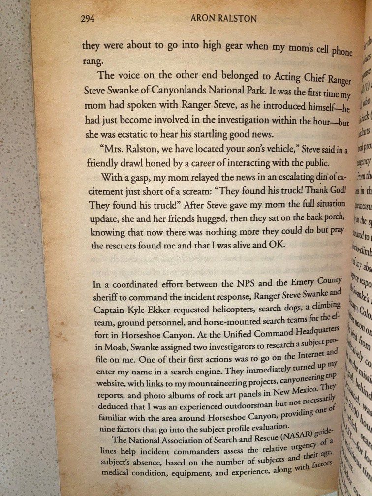 Aron Ralston Between A Rock and A Hard Place, Hobbies & Toys, Books ...