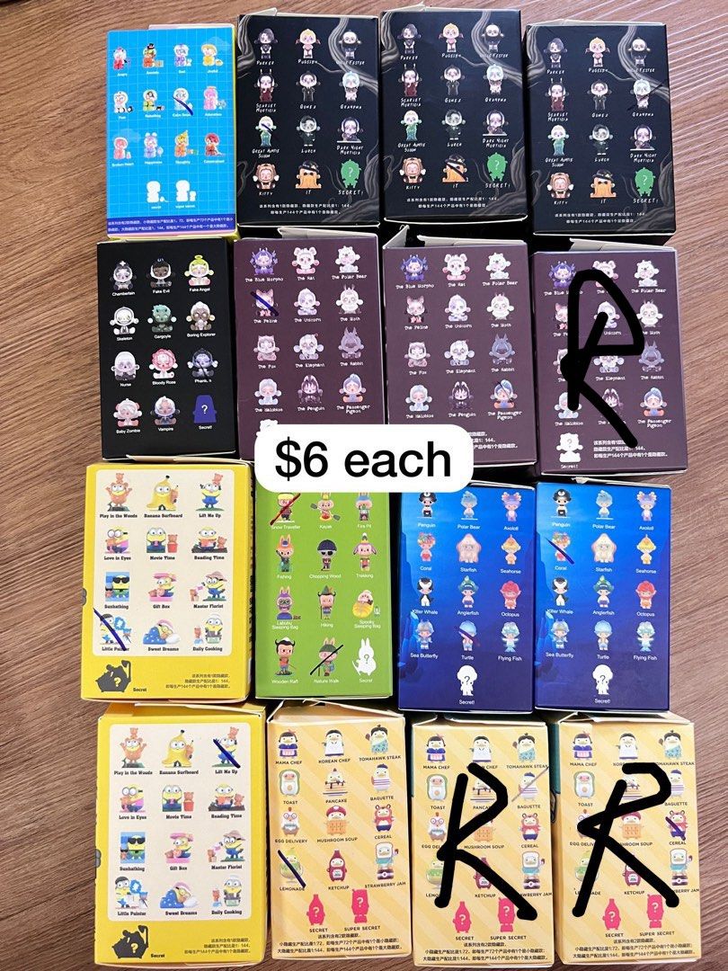Assorted popmart blind box, Hobbies & Toys, Toys & Games on Carousell