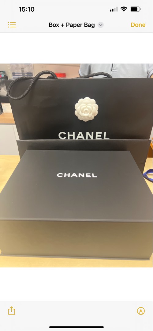Authentic Chanel Box + Paper Bag, Luxury, Accessories on Carousell