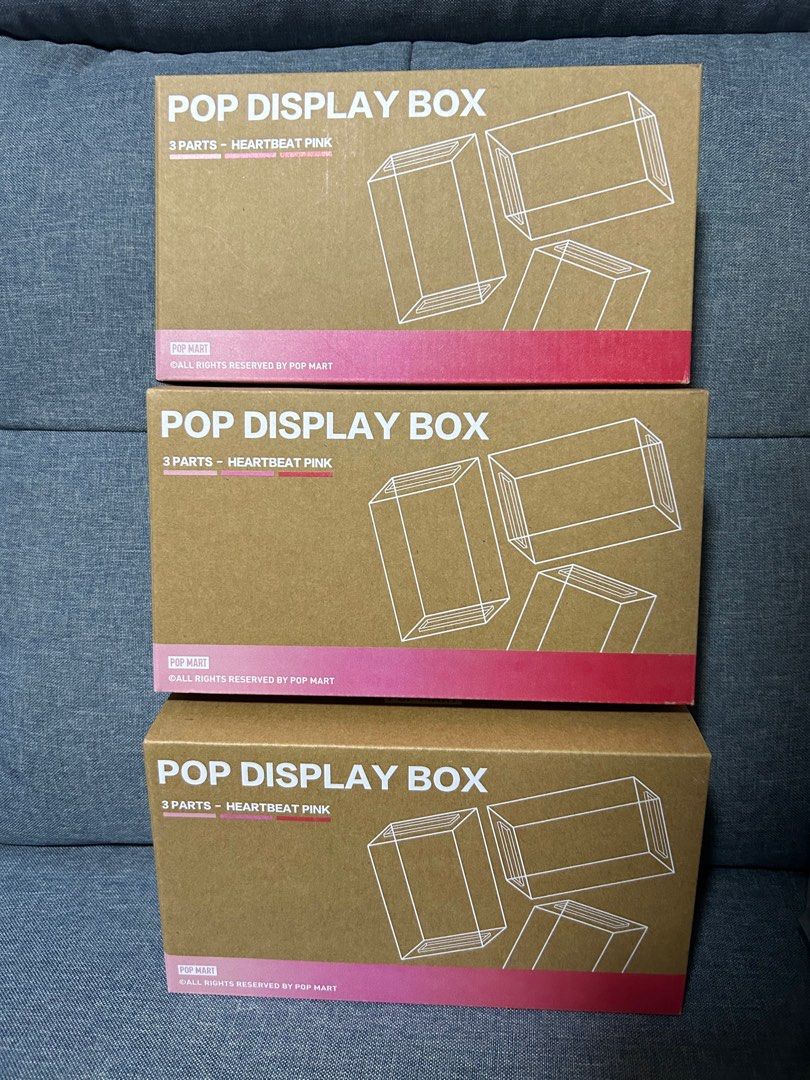 Authentic Popmart Pop Mart display box individual heartbeat pink ...