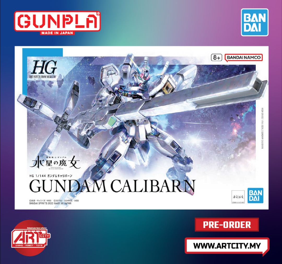 Bandai HG - Gundam Calibarn - 1/144 Scale - The Witch from Mercury, Hobbies & Toys, Toys & Games ...