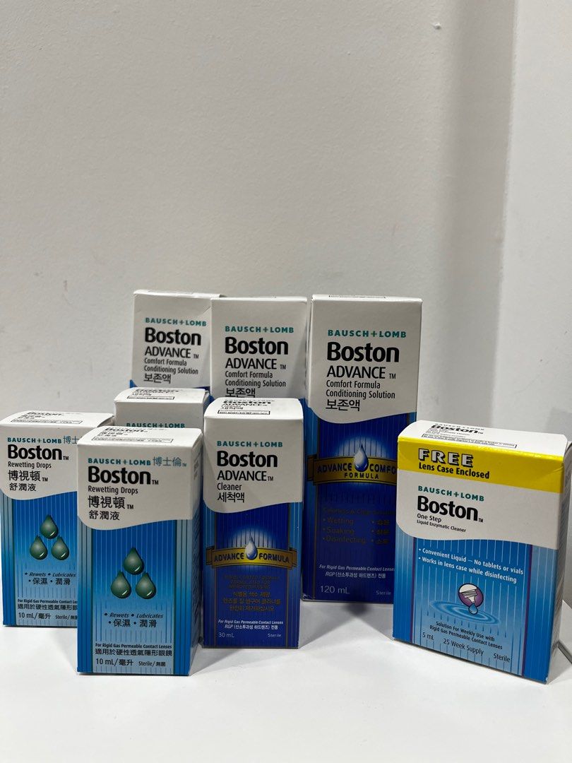 Bausch & Lomb Boston Rigid Permeable Lens Conditioning, Cleaner ...