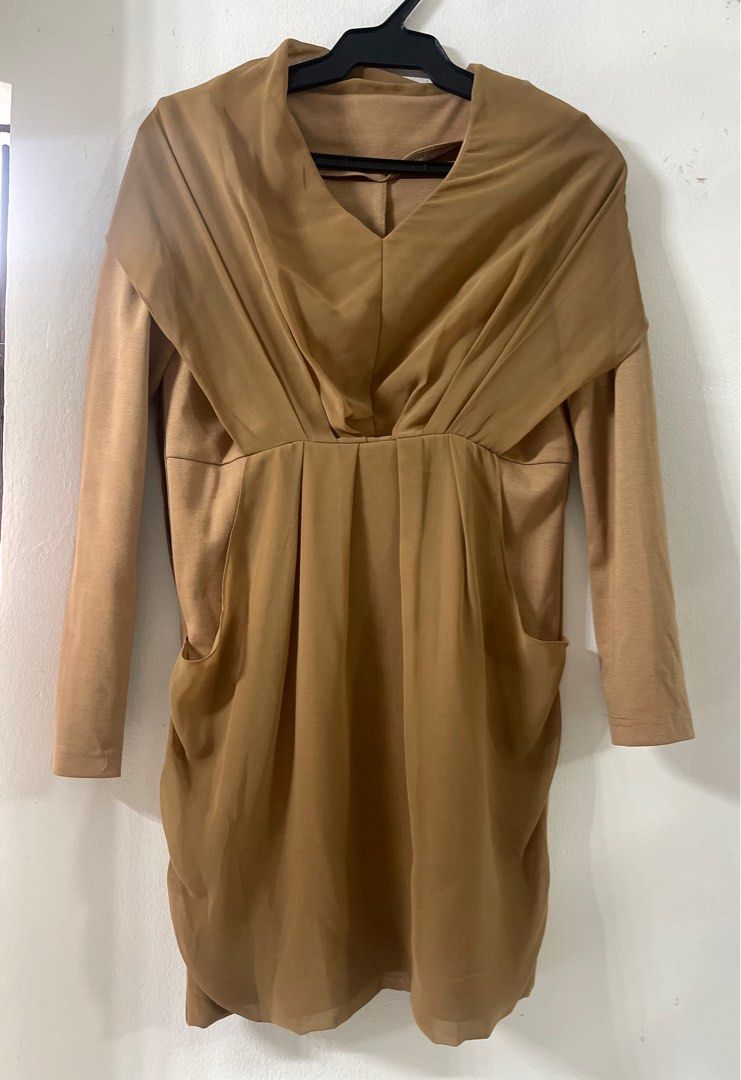 Beige dress, Women's Fashion, Dresses & Sets, Dresses on Carousell