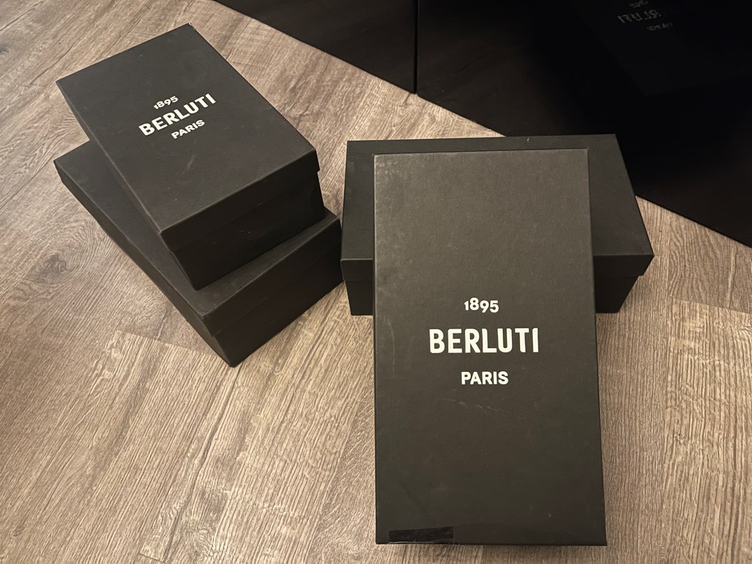 Berluti show boxes, Luxury, Accessories on Carousell