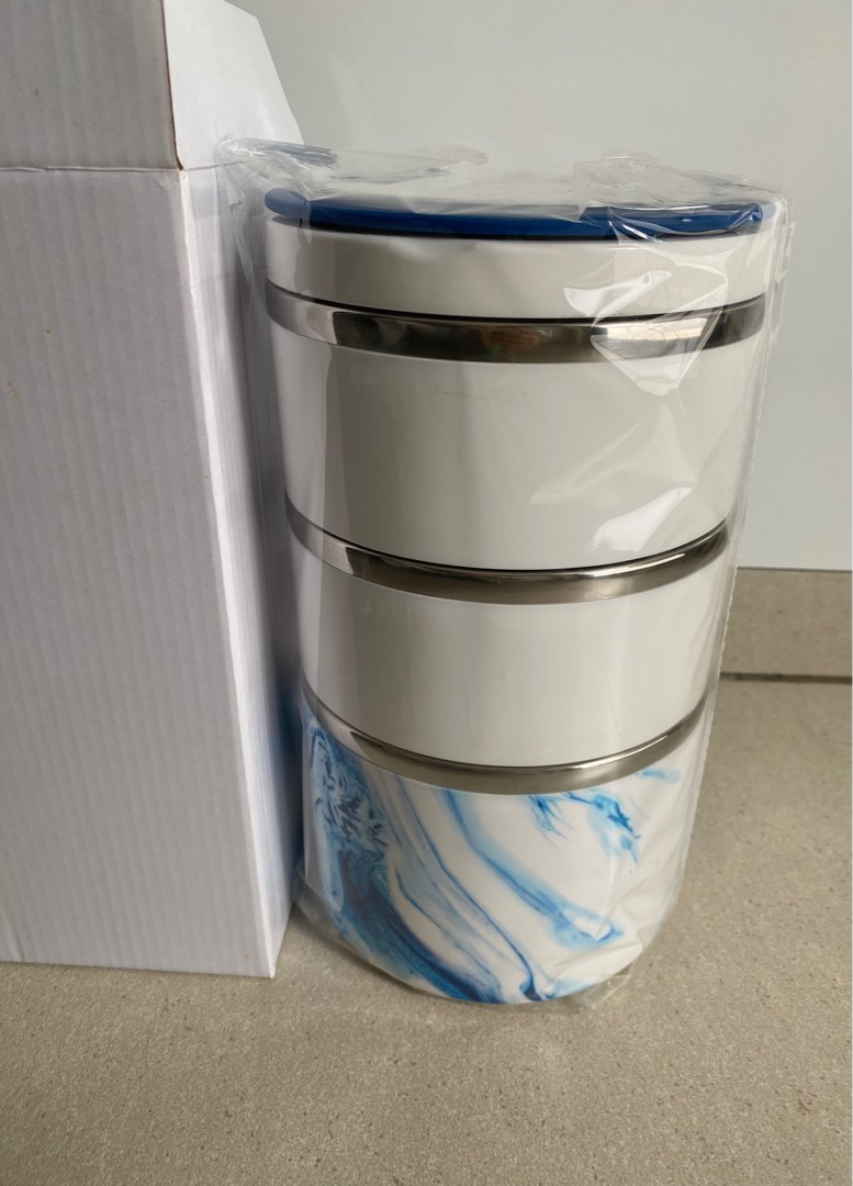 Brand New 3-tier Tingkat Food Container Lunch Box, Furniture & Home ...