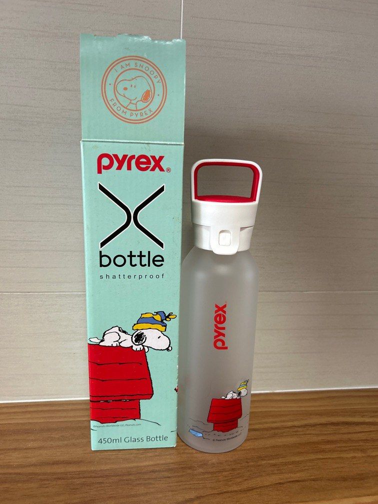 Brand new Pyrex snoopy bottle 450ml, Furniture & Home Living ...