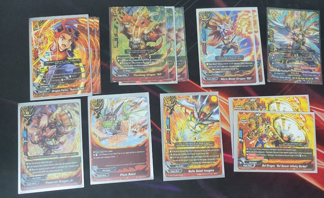 Buddyfight FB sun dragon deck, Hobbies & Toys, Toys & Games on Carousell