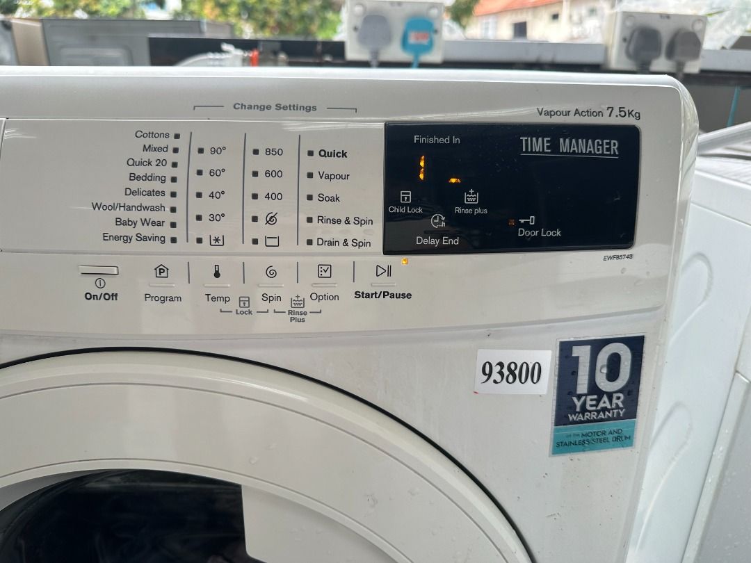 BUY NOW! Electrolux 7.5kg Front Load Washer EWF85743 (93800/93813), TV ...