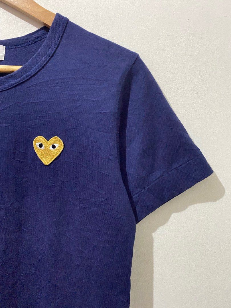 CDG Play Yellow Heart, Women's Fashion, Tops, Shirts on Carousell