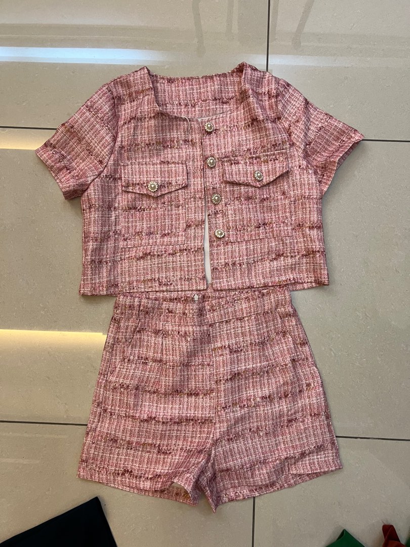 Chanel Inspired Set Wear 小香风, Women's Fashion, Dresses & Sets, Sets or ...