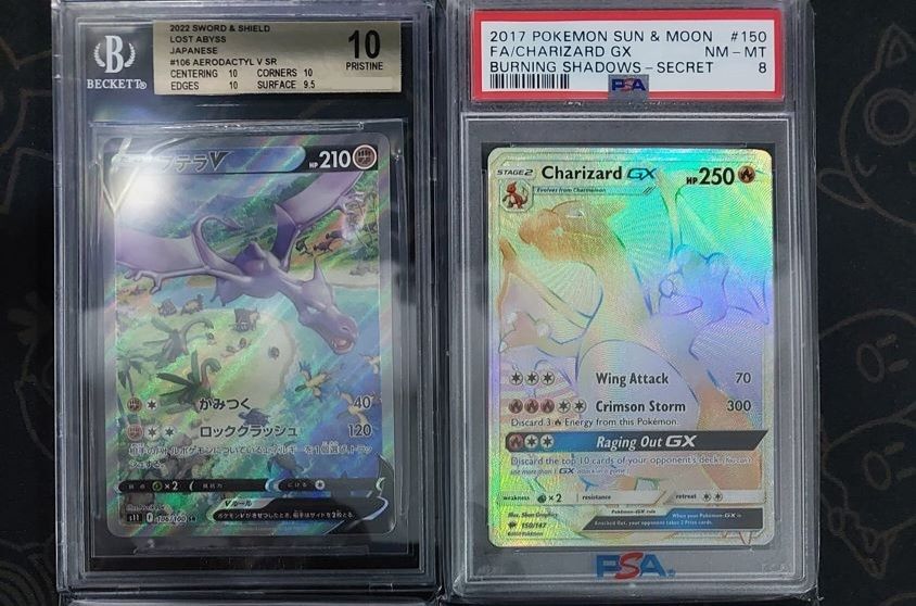 Charizard x Aerodactyl Slabs|Burning Shadow|Lost Abyss, Hobbies & Toys ...