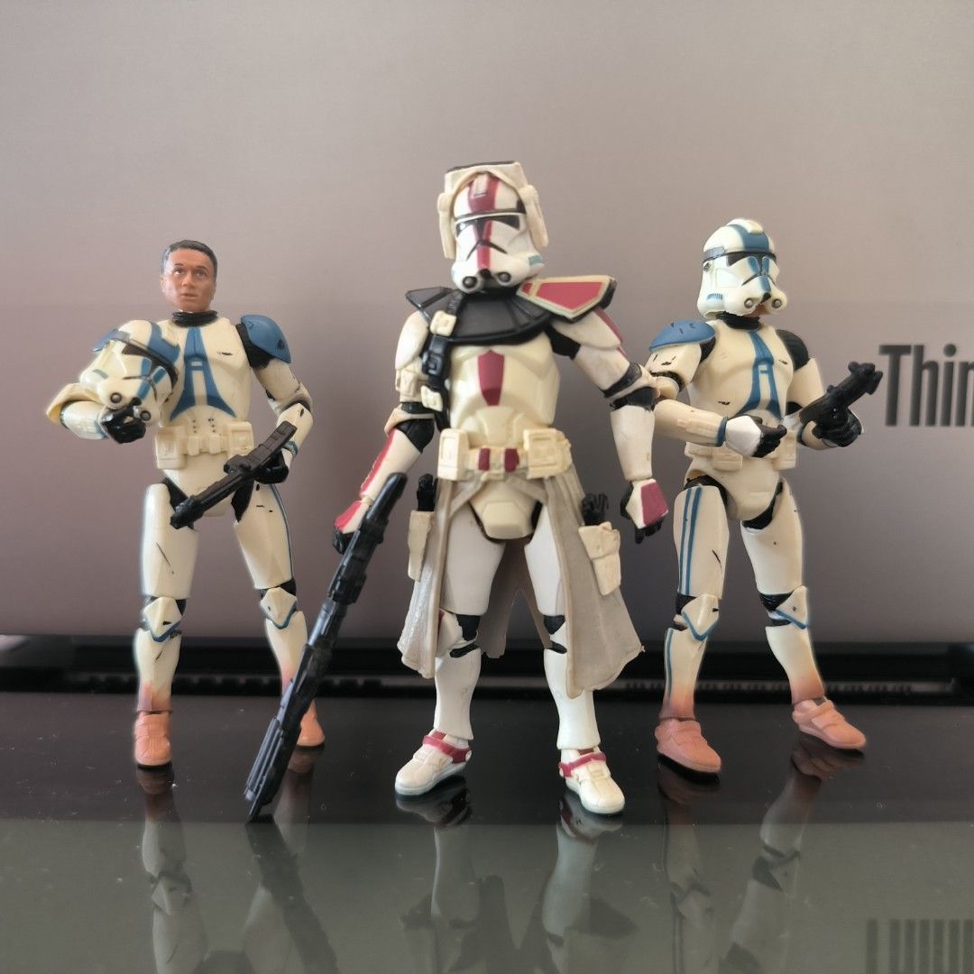 STAR WARS Clone commander & 2 unit of 501st trooper, Hobbies & Toys ...