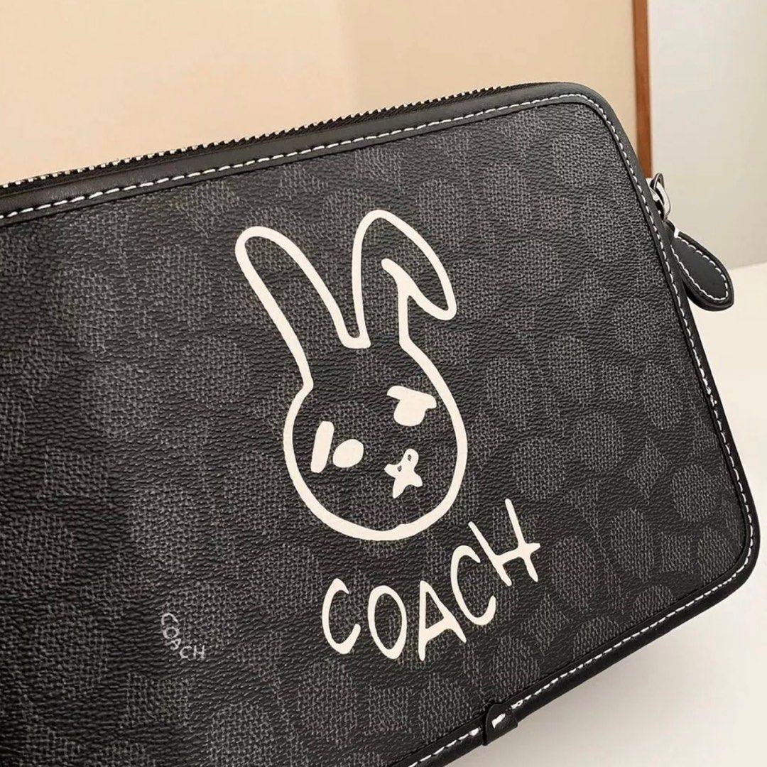 Coach Lunar New Year Rabbit Charter Crossbody Bag 24 in Signature ...