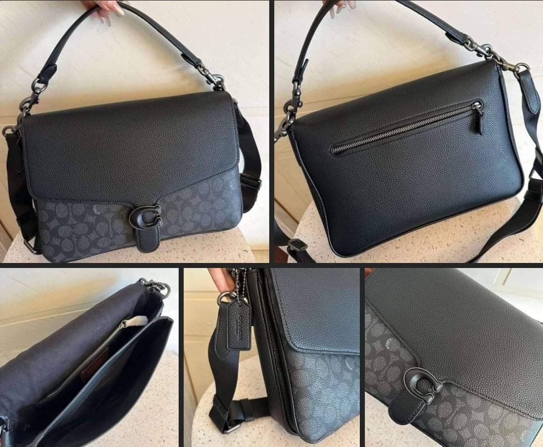 Coach Soft Tabby Messenger In Signature Canvas, Men's Fashion, Bags ...