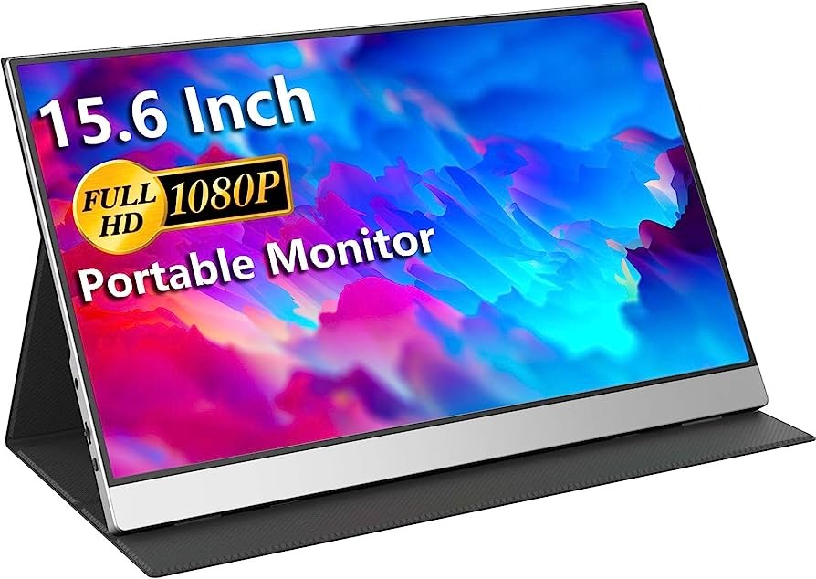 cocopar Portable Monitor 15.6 Inch 1080P Travel Monitor with Speaker ...