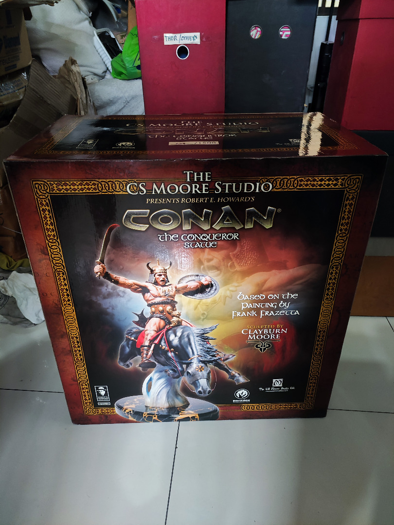 Conan the Conqueror CS MOORE statue - Frank Frazetta, Hobbies & Toys ...