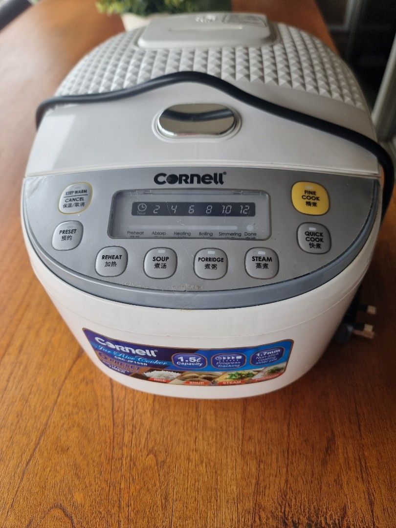 Cornell Rice Cooker CRC-JP155D, TV & Home Appliances, Kitchen ...