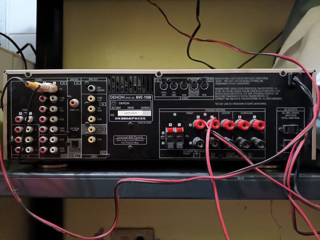 Denon Amplifier AVC-1550 Sound System, Audio, Soundbars, Speakers ...