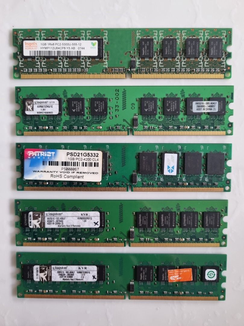 Desktop Ram Memory DDR2, Computers & Tech, Parts & Accessories, Computer Parts on Carousell