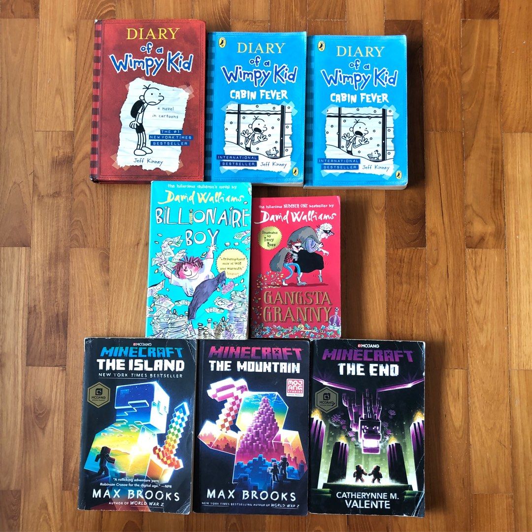 Diary of a Wimpy Kid David Walliams Minecraft novels story books ...