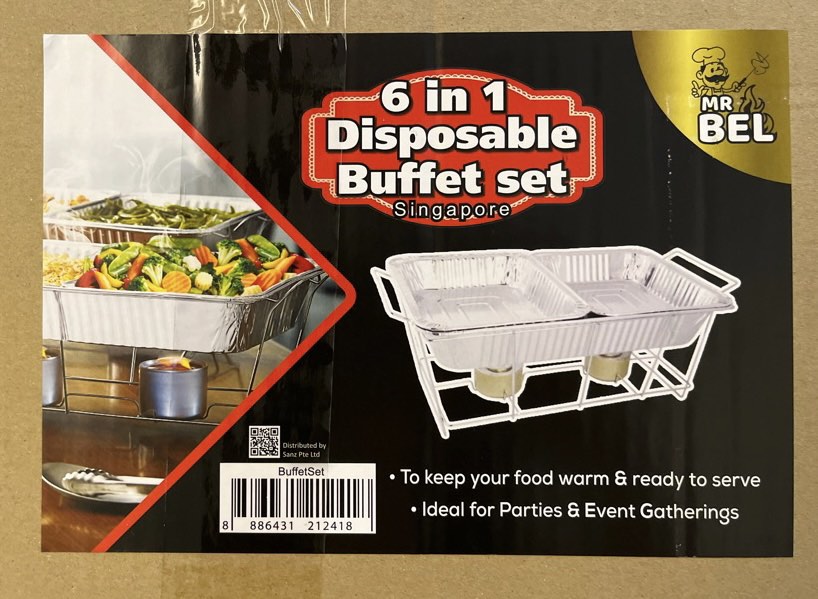 Disposable buffet set, Food & Drinks, Packaged & Instant Food on Carousell