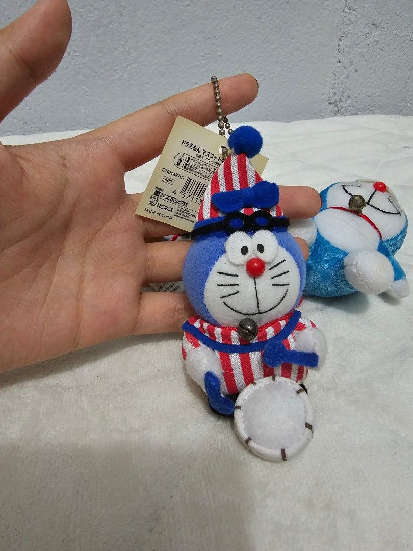 Doraemon in costume soft toy charms set, Hobbies & Toys, Toys & Games ...