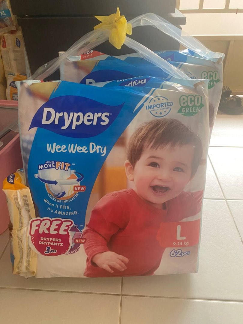 Dryers wee wee dry diapers, Babies & Kids, Bathing & Changing, Diapers ...