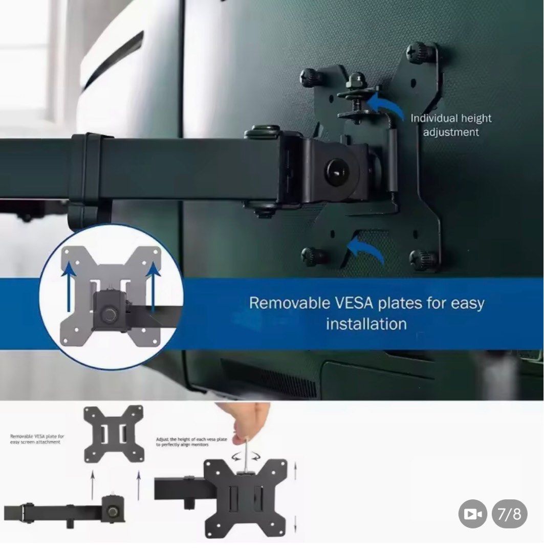 Dual Monitor Stand/TrueVision, Computers & Tech, Parts & Accessories ...