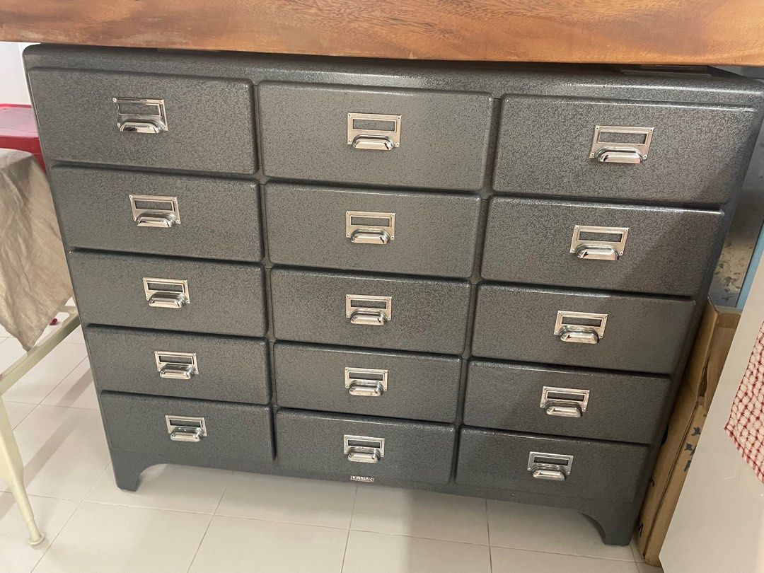 Dulton Rustic Metal Cabinets, Furniture & Home Living, Furniture ...