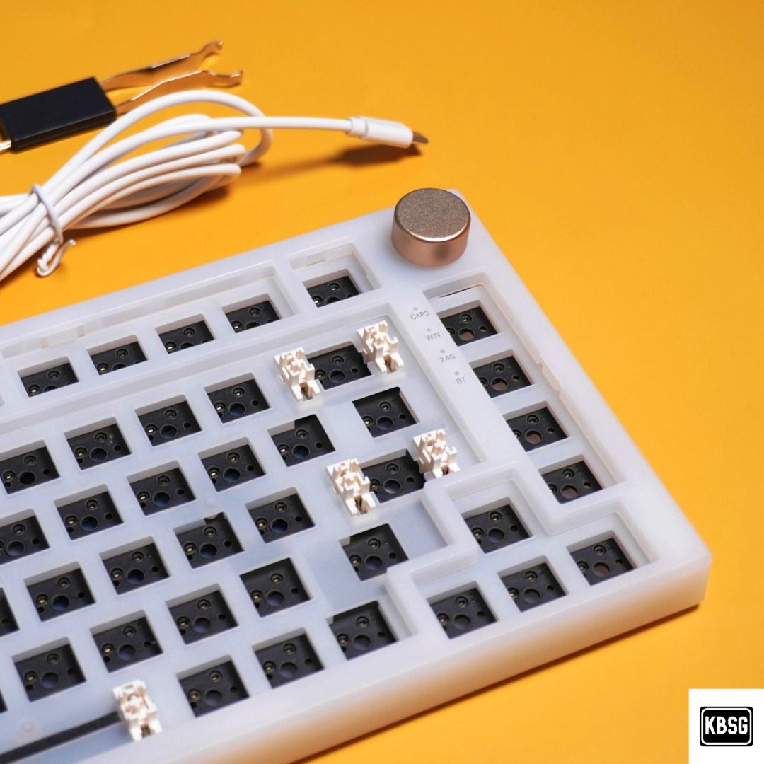 FEKER IK75 V3 75% Keyboard Kit Polycarbonate Plate, Volume Knob, Gasket ...