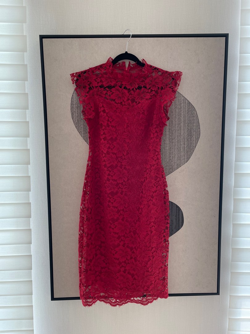 Enfocus Studio Red Dress, Women's Fashion, Dresses & Sets, Dresses on ...