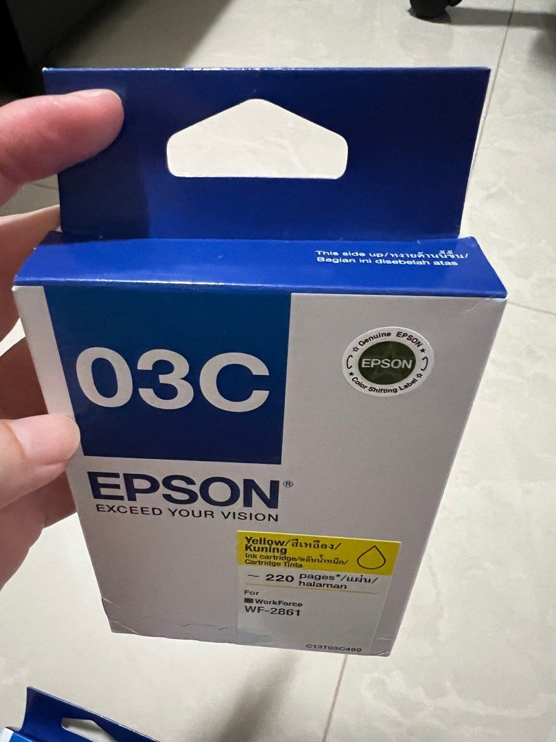 Epson Workforce (WF-2861) Printer Ink, Computers & Tech, Printers ...