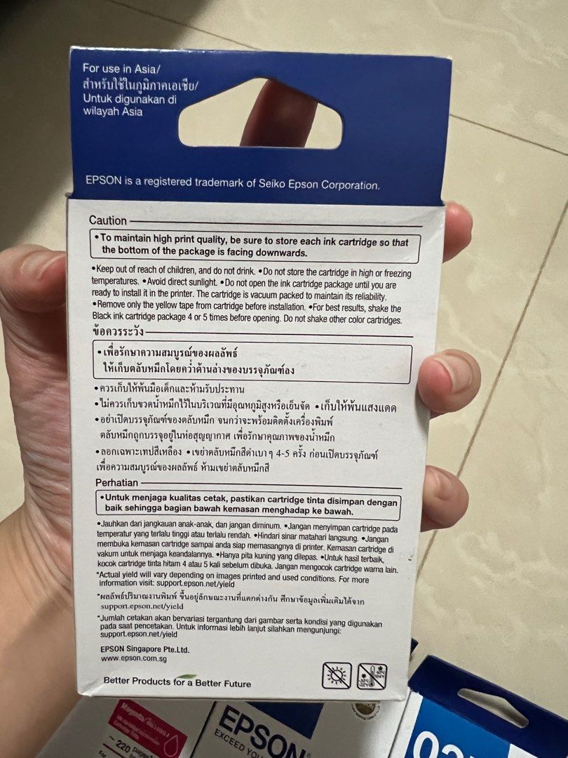 Epson Workforce (WF-2861) Printer Ink, Computers & Tech, Printers ...