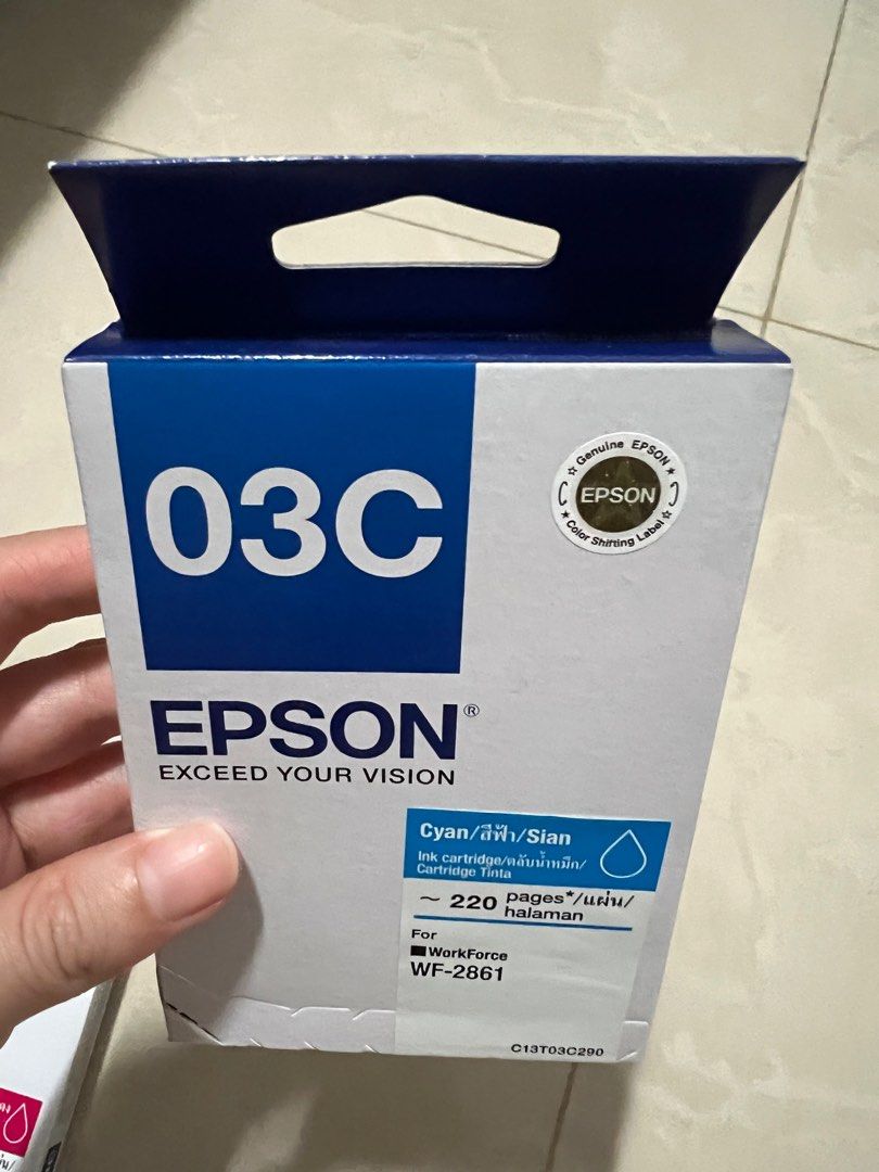 Epson Workforce (WF-2861) Printer Ink, Computers & Tech, Printers ...