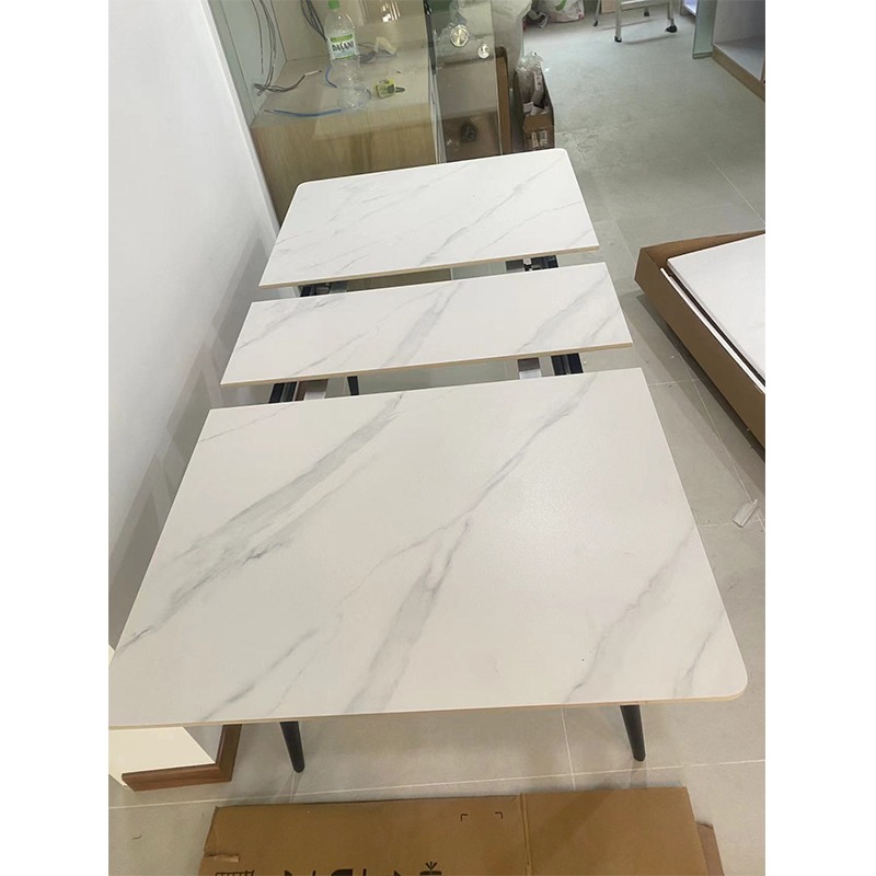 Extendable Table -Free Assembly-Dining Table-Rectangular Table ...