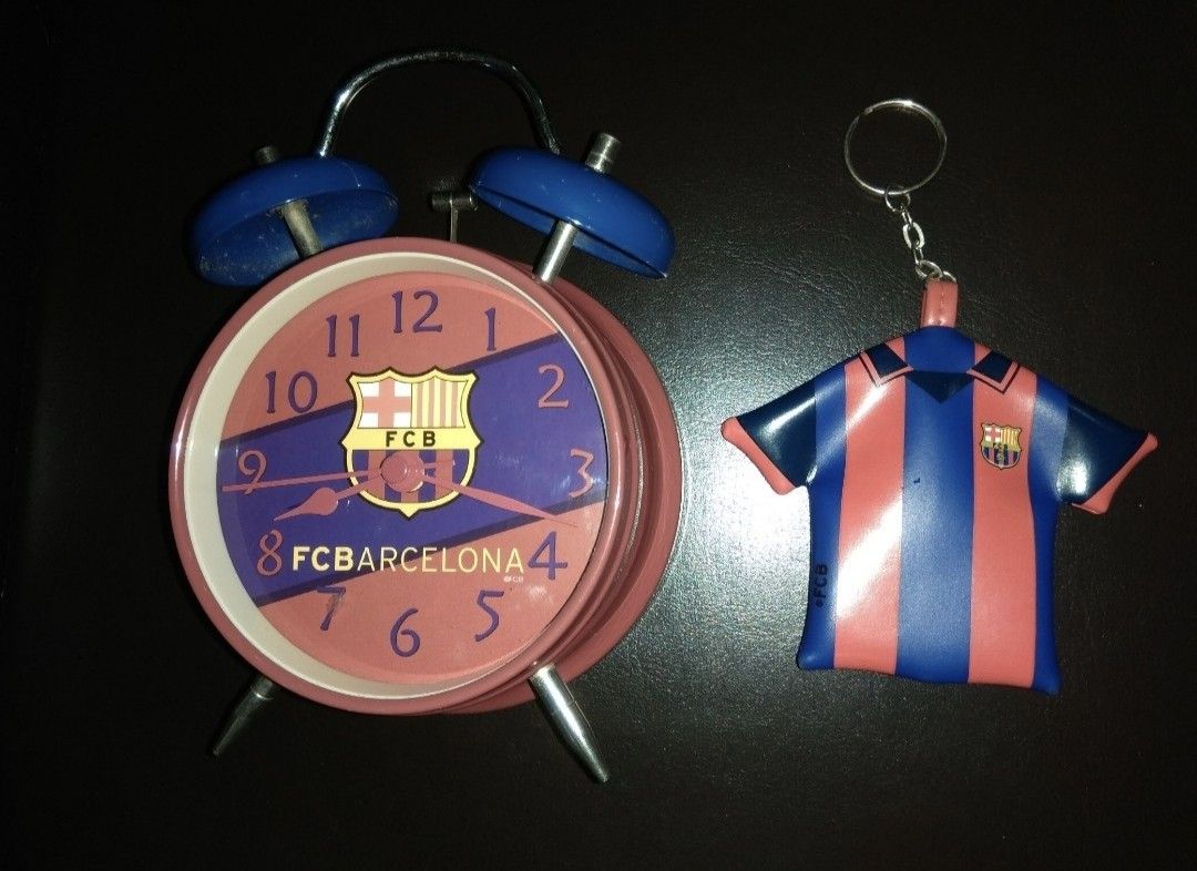 FC Barcelona - Alarm Clock & Key Chain, Hobbies & Toys, Collectibles ...